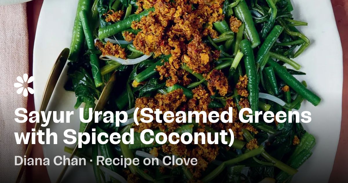 Sayur Urap (Steamed Vegetables With Spiced Coconut) Recipe