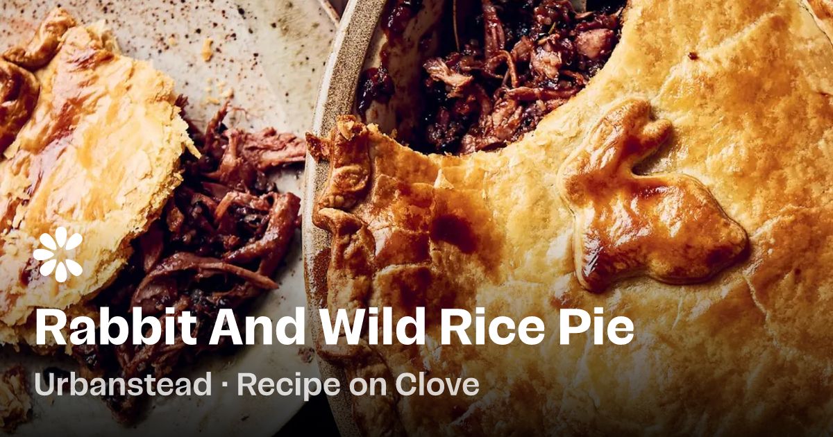 Rabbit And Wild Rice Pie Recipe | Clove