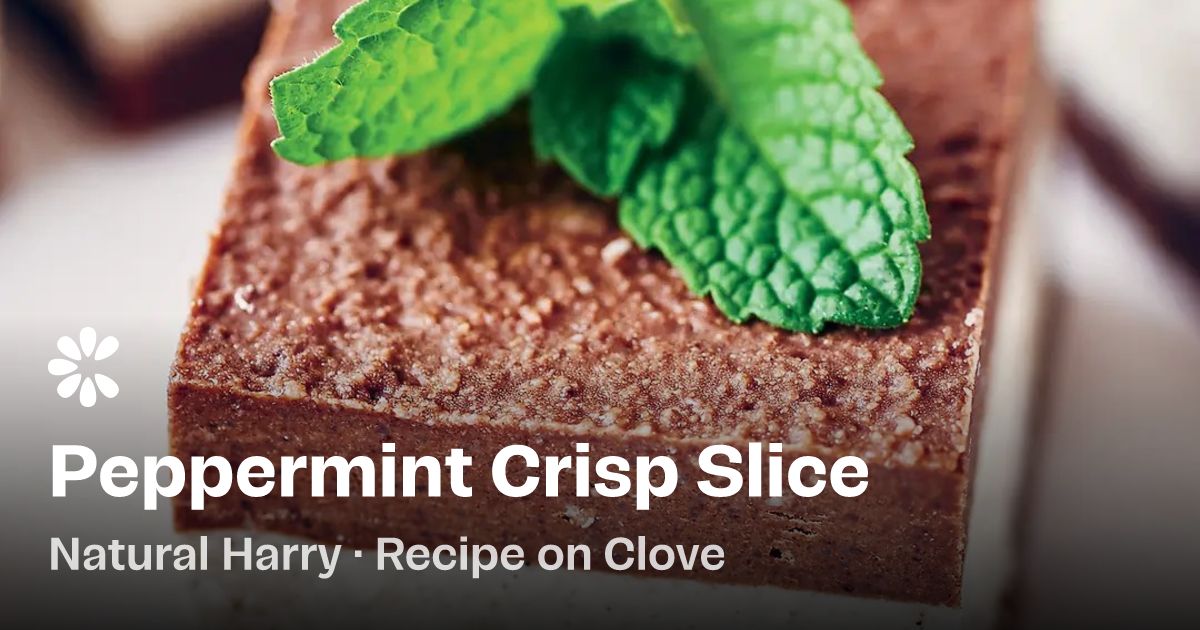 Peppermint Crisp Slice Recipe (Vegan) | Clove