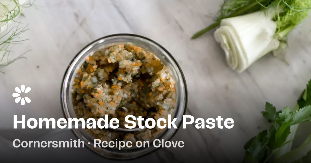 Homemade Vegetable Stock Paste Recipe | Clove